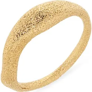 Monica Vinader Antica Texture Stacking Ring - 18ct Gold Vermeil