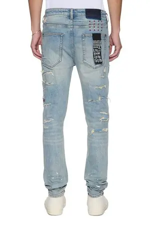 Ksubi Van Winkle Ripped Scatter Skinny Jeans