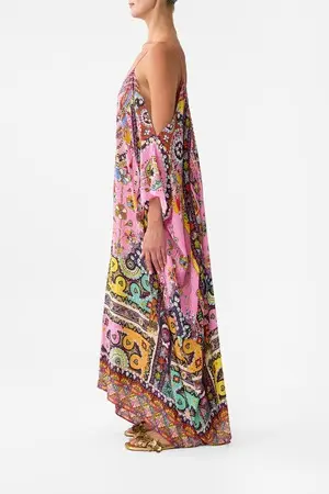 Camilla Drop Shoulder Strap Kaftan