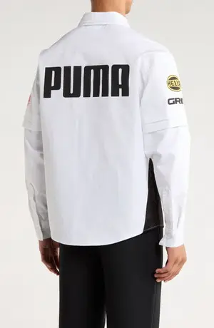 PUMA X A$ap Rocky Layered Pit Crew Button-up Shirt