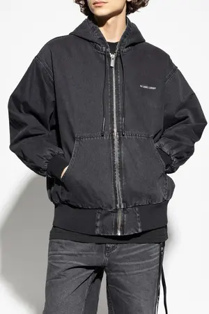 44 LABEL GROUP Hooded Denim Jacket