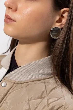MAISON MARGIELA Round Earrings With Engraved Logo
