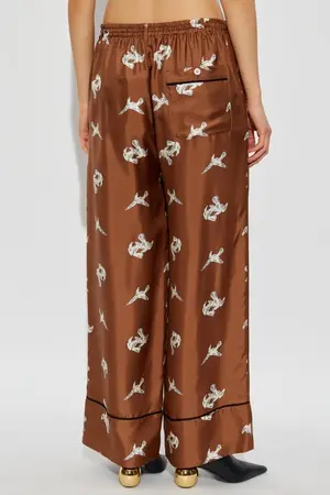 Marni Printed Silk Trousers