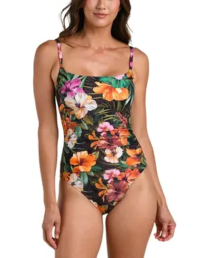 La Blanca Tropical Print One Piece Swimsuit