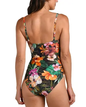 La Blanca Tropical Print One Piece Swimsuit
