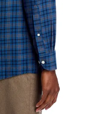 Peter Millar Bar Harbor Performance Flannel Sport Shirt
