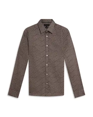 Ted Baker London Agnar Long Sleeved Regular Fit Button Down Shirt - Multicolor