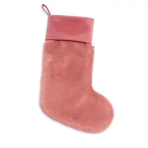 Bloomingdale'S Faux Fur Stocking Pink