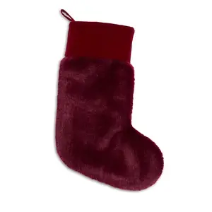 Bloomingdale'S Faux Fur Stocking Red