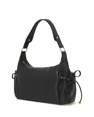 Gerard Darel Le Ema Leather Hobo Bag - Black