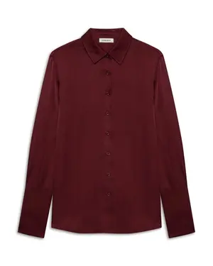 ANINE BING Amanda Shirt - Burgundy