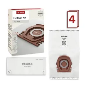 MIELE Hyclean Air Co Vacuum Cleaner Bags For Guard M1 Vacuum Cleaners - White