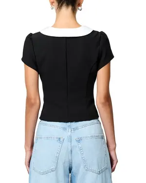 French Connection Azra Oversized Collar Top