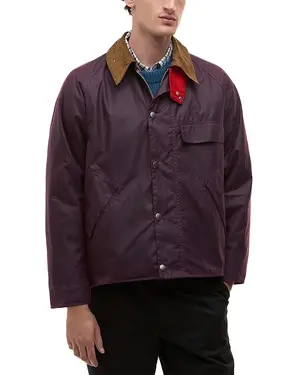 Barbour Transport Waxed Cotton Jacket - Grape