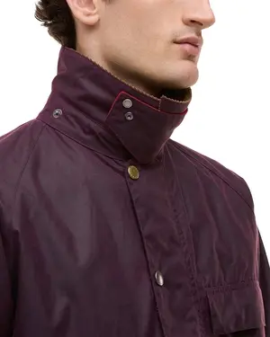 Barbour Transport Waxed Cotton Jacket - Grape