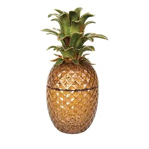 JAY STRONGWATER Winston Pineapple Jeweled Glass Jar - Bouquet