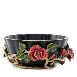 JAY STRONGWATER Catherine Night Bloom Bowl