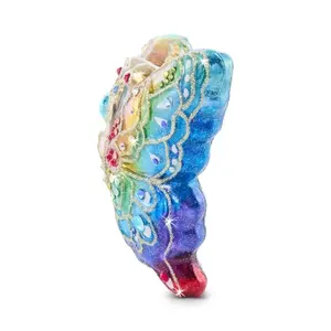 JAY STRONGWATER Rainbow Butterfly Glass Ornament - Jewel