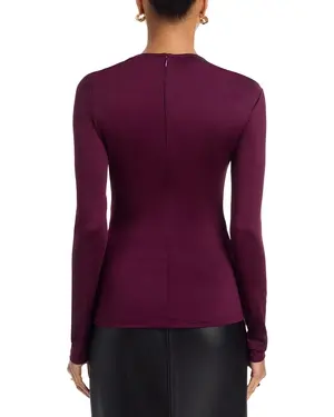 Victoria Beckham Twisted Cold Shoulder Top