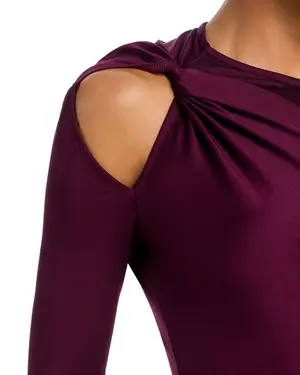 Victoria Beckham Twisted Cold Shoulder Top