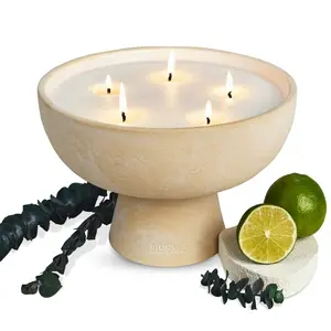 BLUEME Focus Eucalyptus & Lime Soy Blend Candle 45 Oz