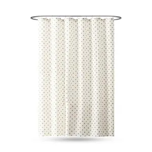 PERI HOME Block Print Gauze Shower Curtain - Multi