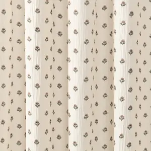 PERI HOME Block Print Gauze Shower Curtain
