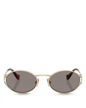 Miu Miu Oval Sunglasses, 54mm