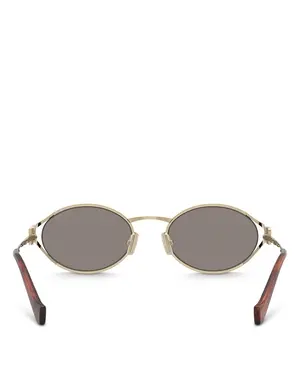 Miu Miu Oval Sunglasses, 54mm