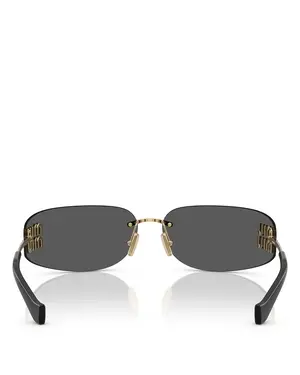 Miu Miu Rectangular Sunglasses, 75mm