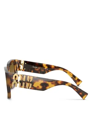 Miu Miu Square Sunglasses, 51mm - Honey Havana