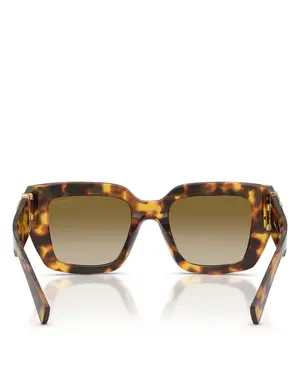 Miu Miu Square Sunglasses, 51mm - Honey Havana