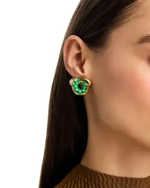 Bea Bongiasca Stud Earrings In 9k Yellow