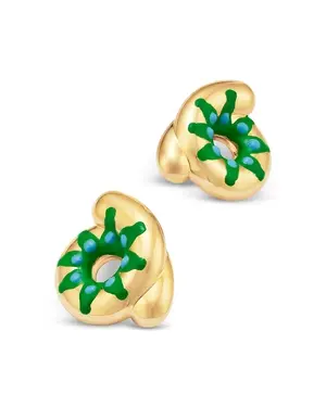 Bea Bongiasca Stud Earrings In 9k Yellow