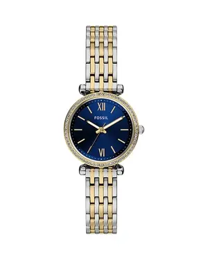Fossil Carlie Watch - Blue/two Tone