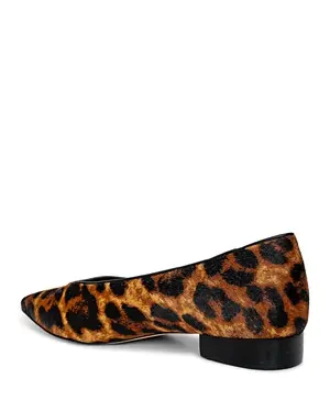 L'Agence Suzanne Ii Leopard Print Calf Hair Flats