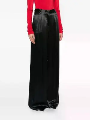 Andamane Pleat-detail Trousers - Black