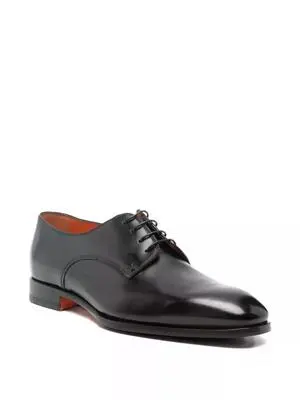 Santoni Block-heel Derby Shoes