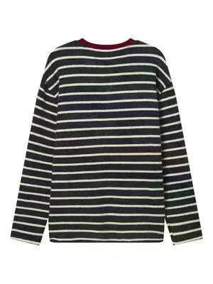 B+AB Striped Long-sleeve Top - Blue