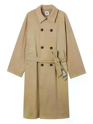 B+AB Double-breasted Belted Trench Coat