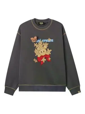 MINI CREAM Appliqué Graphic Sweatshirt