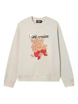 MINI CREAM Appliqué Graphic Sweatshirt