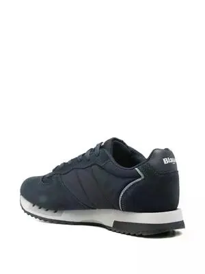 BLAUER. Logo-patch Low-top Sneakers