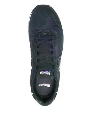 BLAUER. Logo-patch Low-top Sneakers