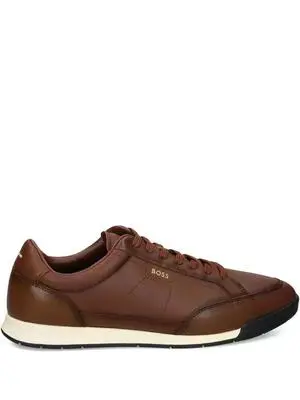BOSS Leather Sneakers - Brown