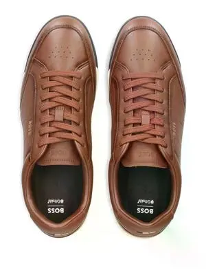 BOSS Leather Sneakers - Brown