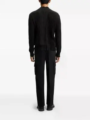 Hugo Ribbed Cotton Cardigan