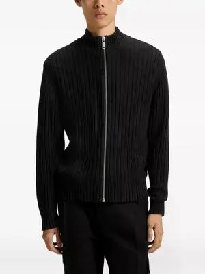 Hugo Ribbed Cotton Cardigan