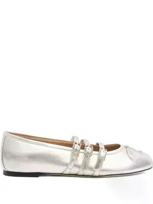 STUART WEITZMAN Celeste Ballet Flats - Silver