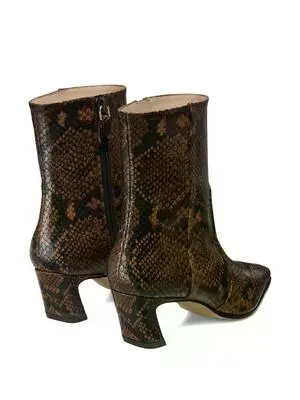 STUART WEITZMAN Snakeskin Ankle Boots